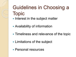 WRITING-A-RESEARCH-TITLEreport.pptx | Technology & Computing