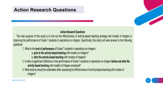 WRITING-AN-ACTION-RESEARCH-Dan.pptx | Educational Assessment | Education