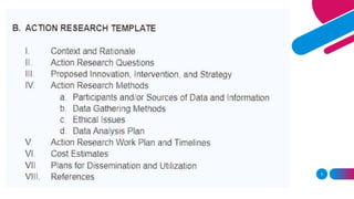 WRITING-AN-ACTION-RESEARCH-Dan.pptx | Educational Assessment | Education
