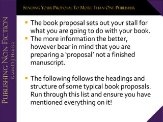 Writing Book Proposals | PPT