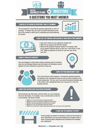 Writing Business Plans for Investors | PDF | Personal Investing ...