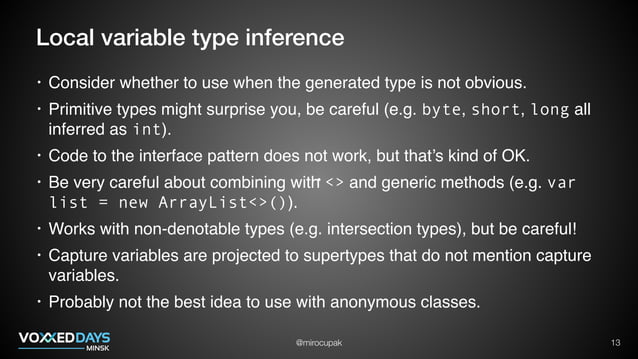 Writing clean code with modern Java | PPT