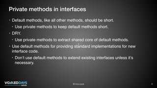 Writing clean code with modern Java | PPT