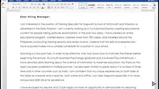 Writing-Cover-Letter.pptx yeps it was me gwapo | PPTX