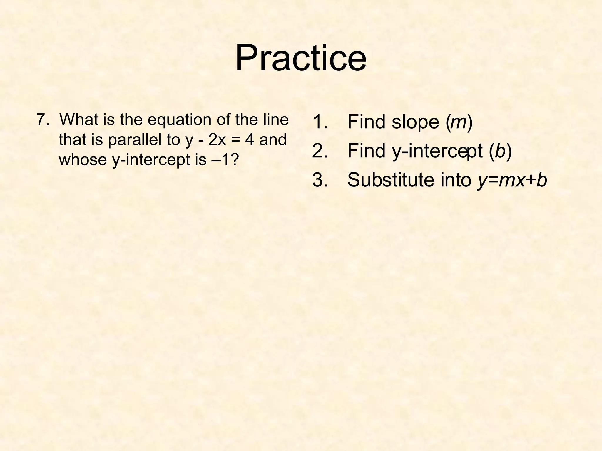 Writing Equations Of Lines | PPT | Geology | Science