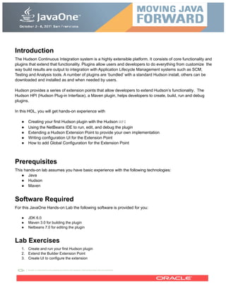 Writing first-hudson-plugin | PDF