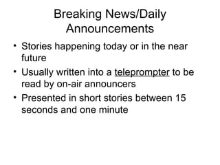 Writing For Broadcast | PPT