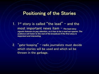 writing-for-radio powerpoint presentation | PPT