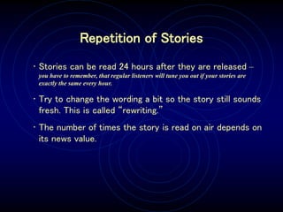 writing-for-radio powerpoint presentation | PPT