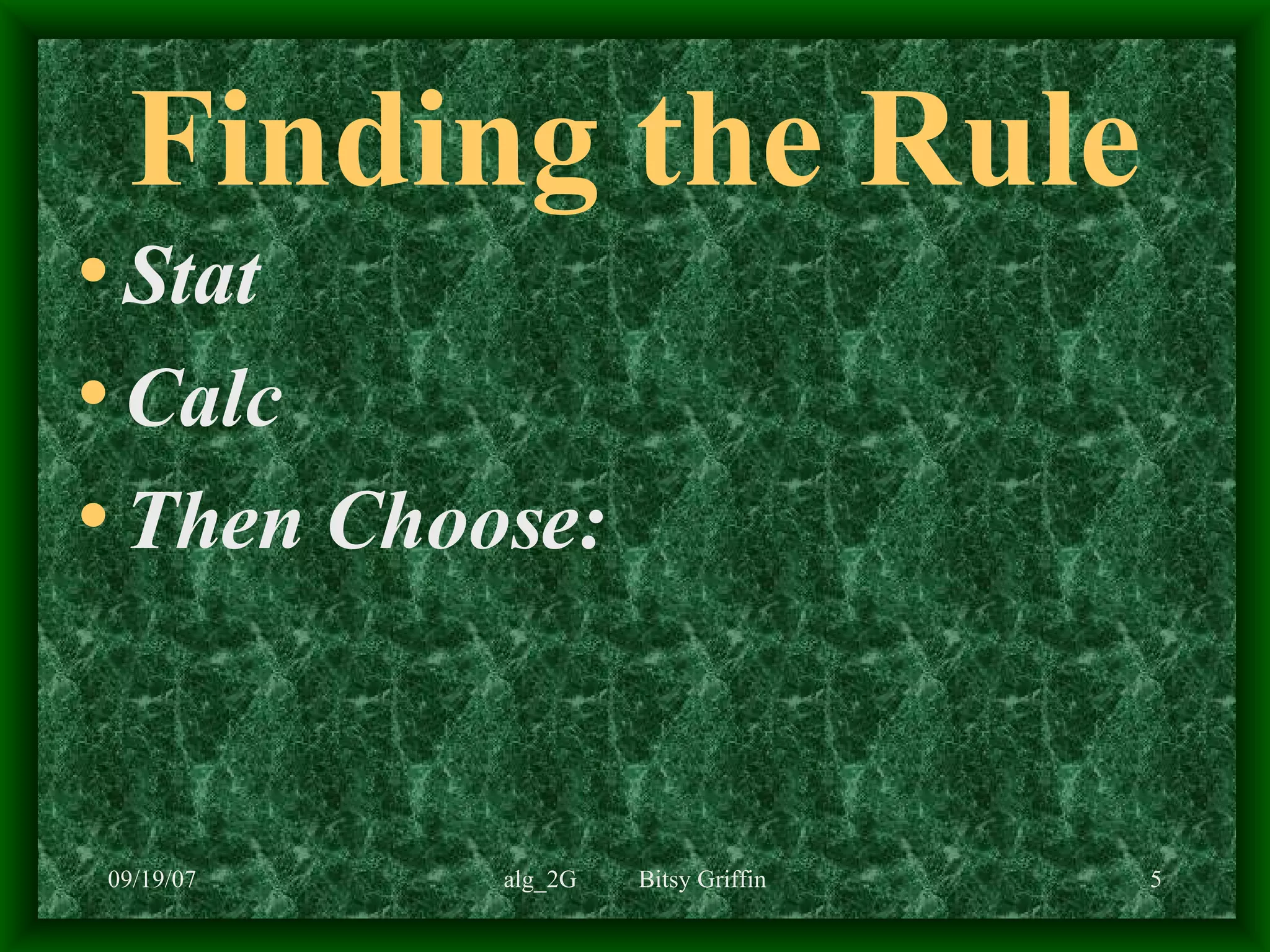 Writing Function Rules - Calculator | PPT