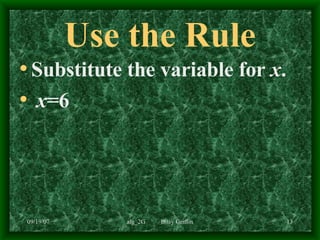Writing Function Rules - Calculator | PPT