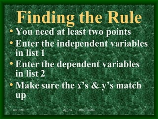 Writing Function Rules - Calculator | PPT
