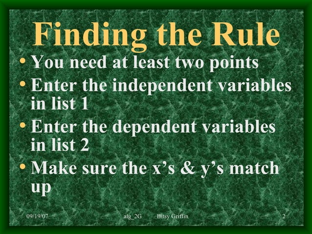 Writing Function Rules - Calculator | PPT