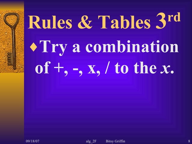 Writing Function Rules Ppt