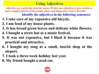 Writing i-week-6.2-descriptive-paragraphs2 | PPT