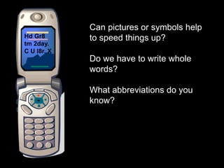 lern how to writing in note form english classes | PPT