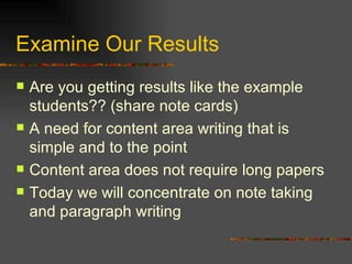 Writing In The Content Areas | PPT