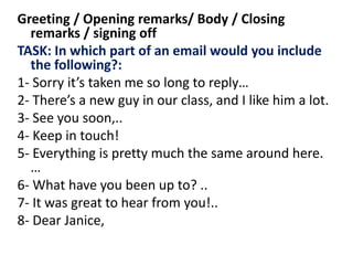 Writing informal-emails-adverbs | PPT