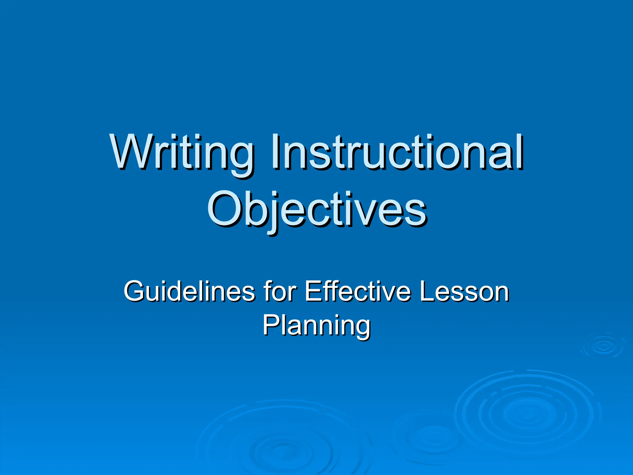 university Writing-Instructional-Objective.ppt