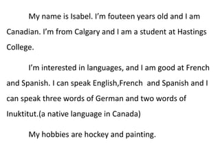 Writing my hobbies | PPT