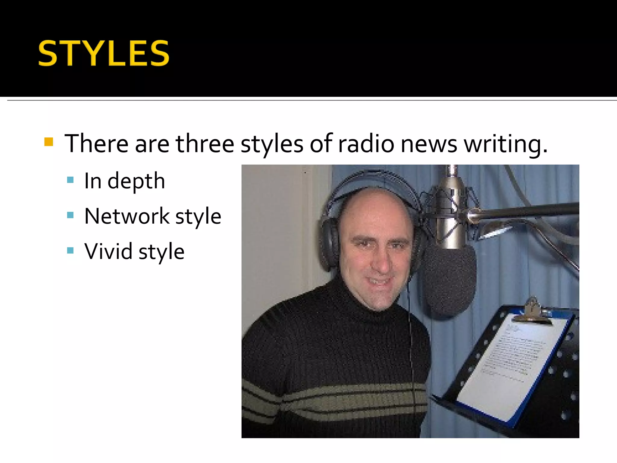 Writing News For Radio | PPT