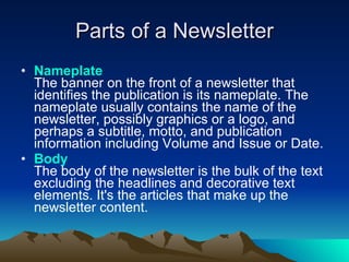 Writing Newsletter And Magazine Articles[1] | PPT