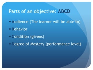 Writing Objectives & Problem Statements | PPTX