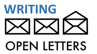 Writing Open Letters | PPTX