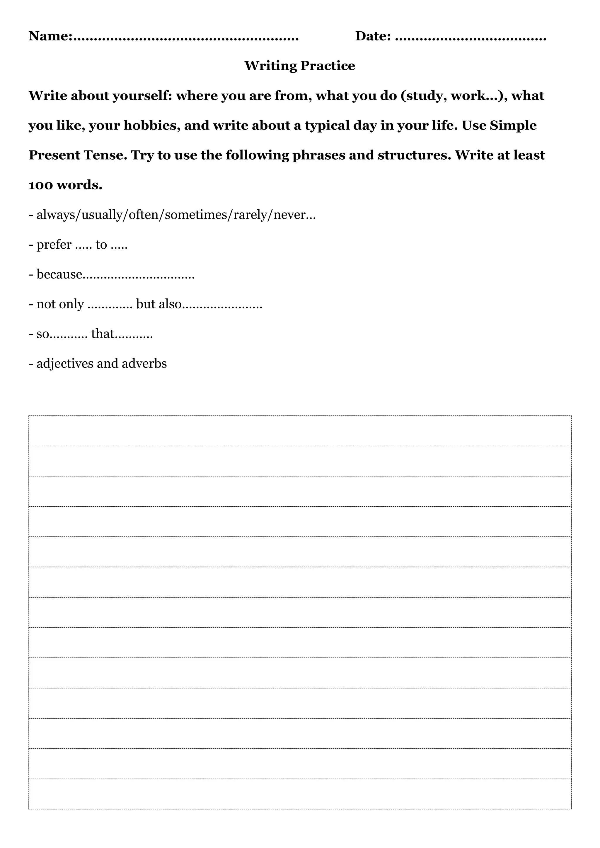 Writing practice-01-present-simple (1) (writing acivities) | DOCX