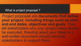 WRITING-PROJECT-PROPOSALS.pptx | Educational Assessment | Education