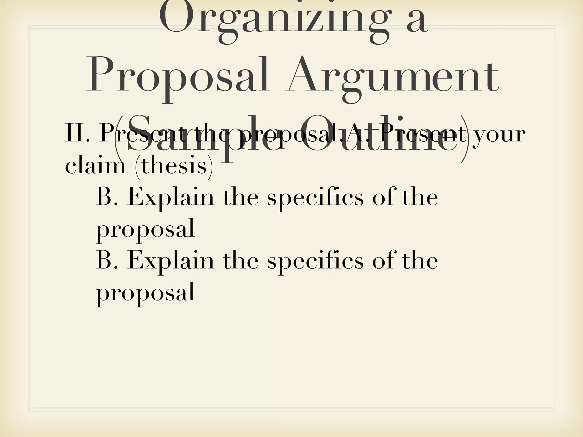 Writing Proposal Arguments | PPT