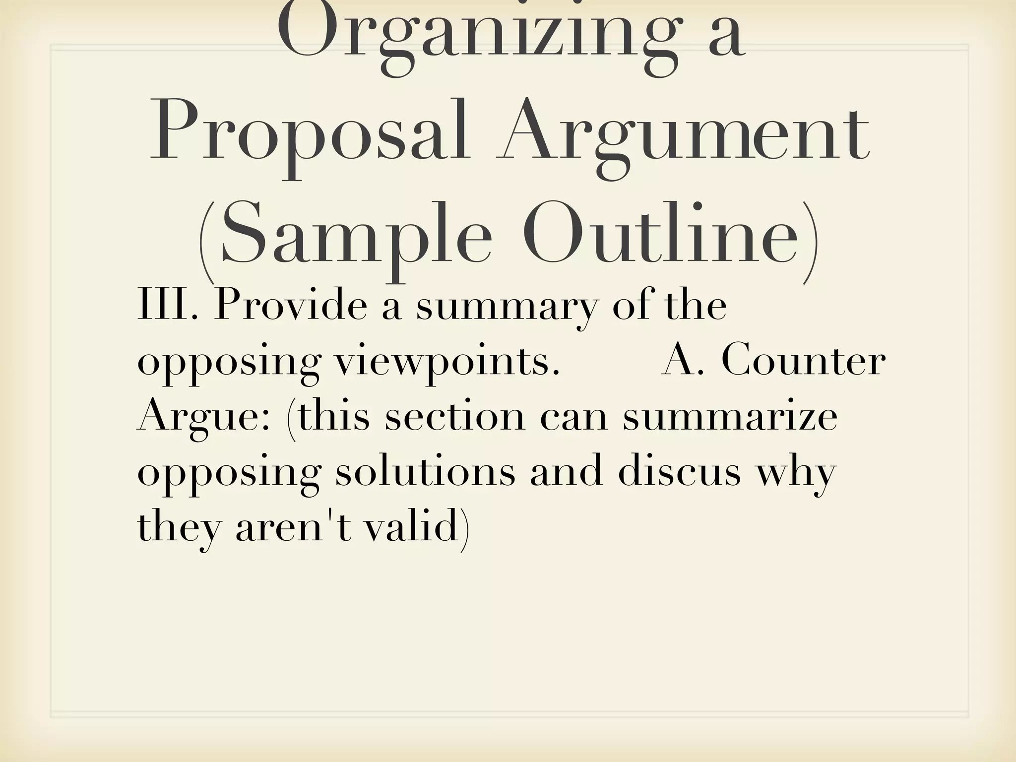 Writing Proposal Arguments | PPT