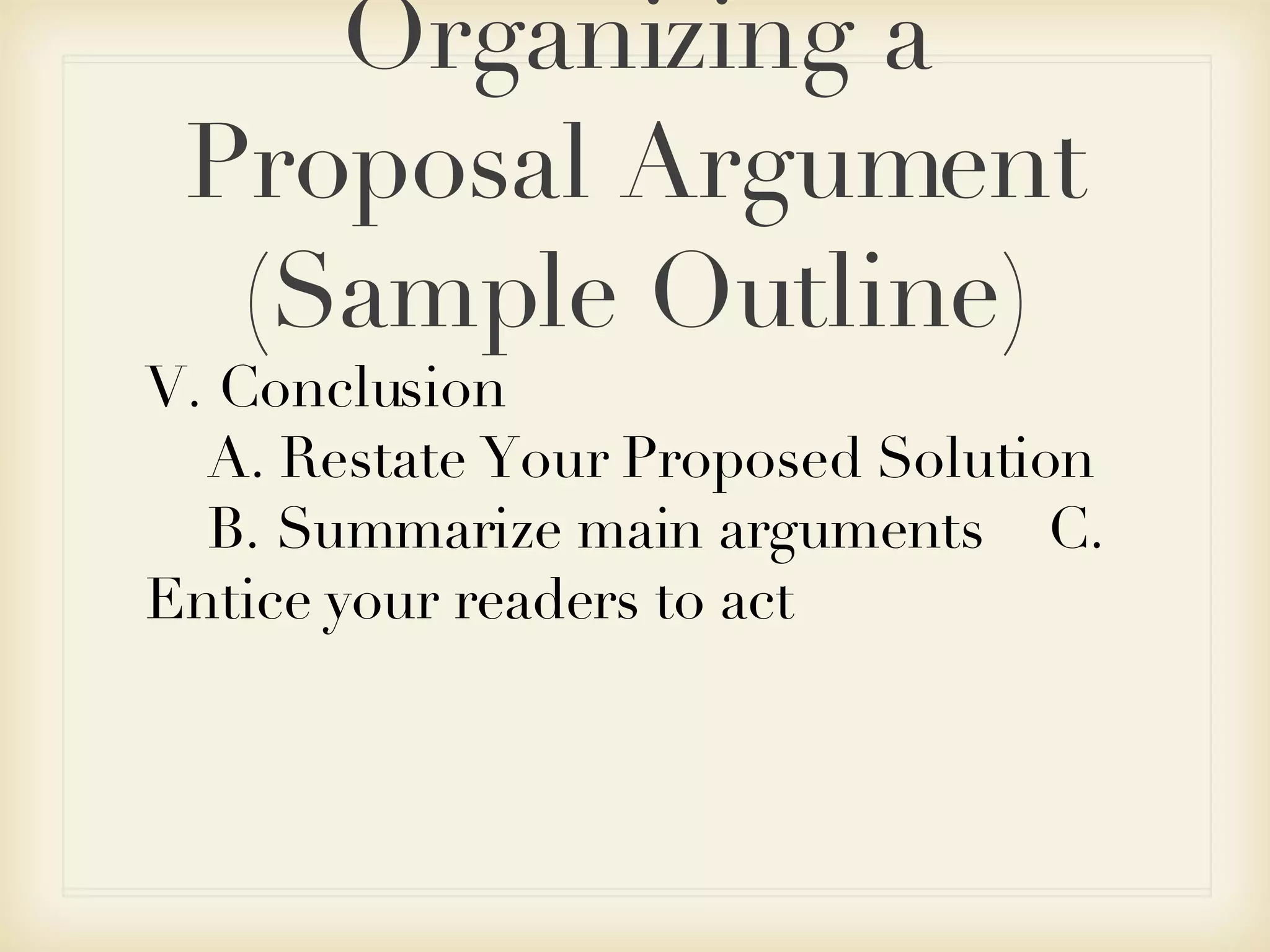 Writing Proposal Arguments | PPT