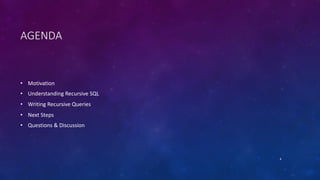 Writing Recursive Queries | PDF