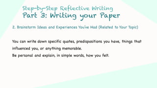 Writing - Reflective Paper | PDF