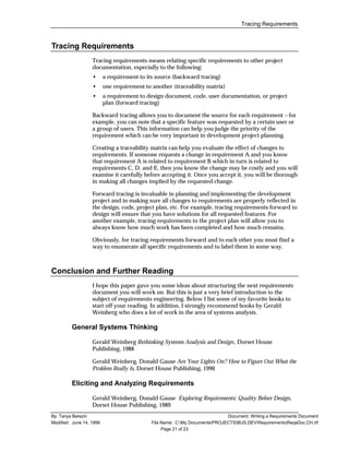 Writing Requirements Documents | PPT