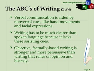 WRITING POWERPOINT | PPT