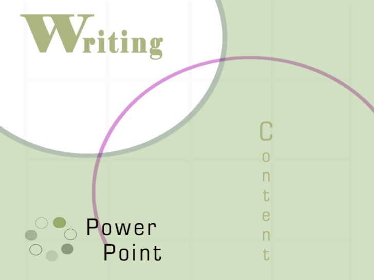 WRITING POWERPOINT
