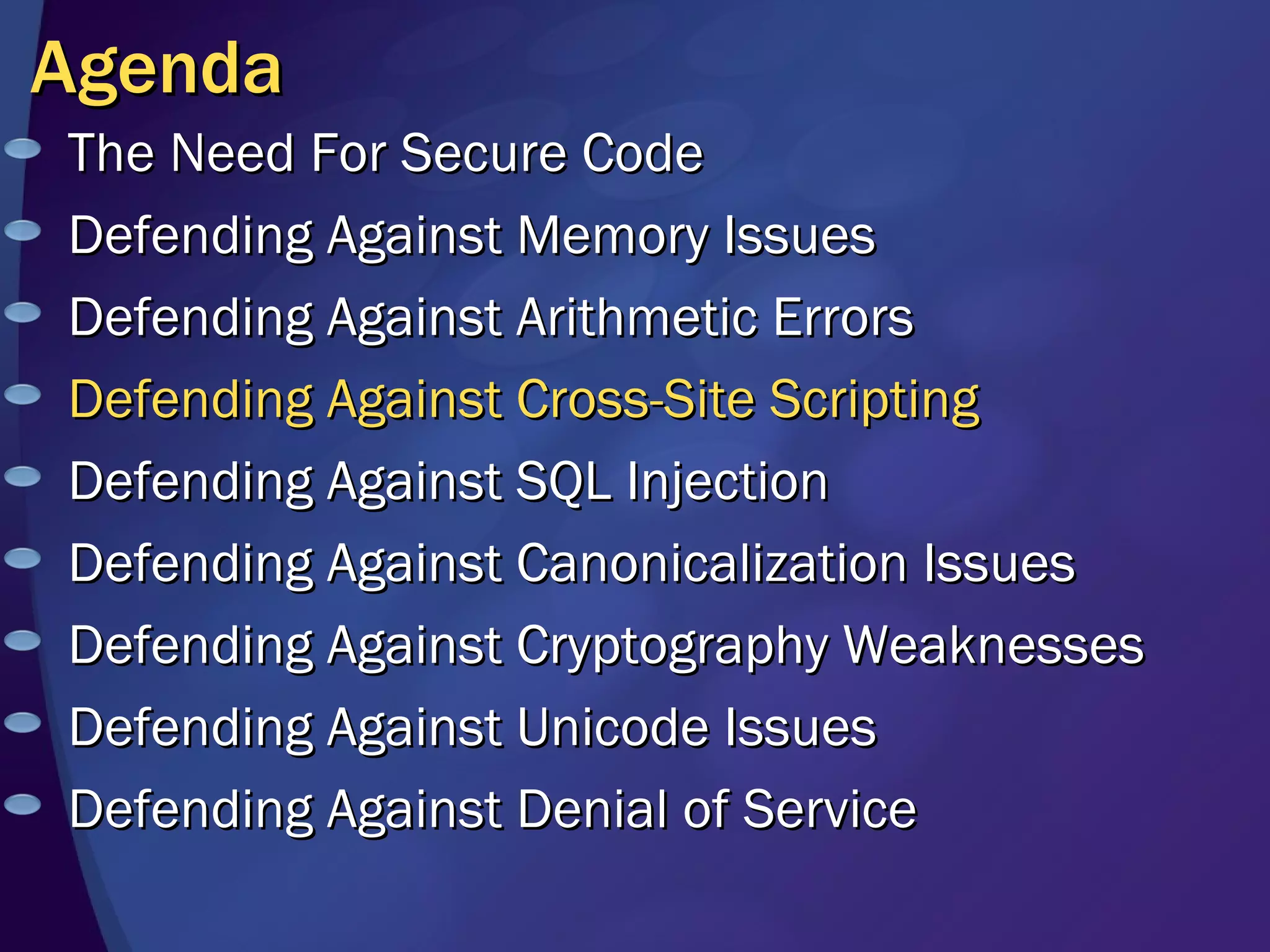 Writing Secure Code Threat Defense Ppt Programming Languages Computing