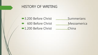 Writing system | PPTX