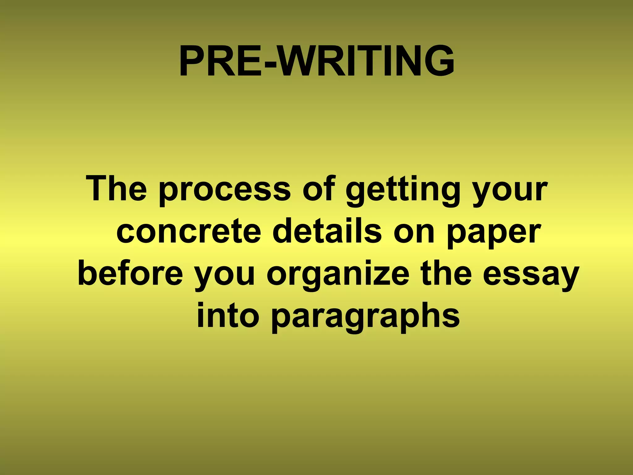 Writing Terminology | PPT