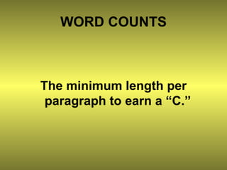 Writing Terminology | PPT