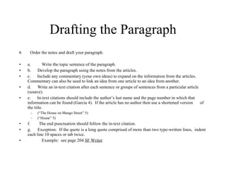 Writing The Research Paper | PPT