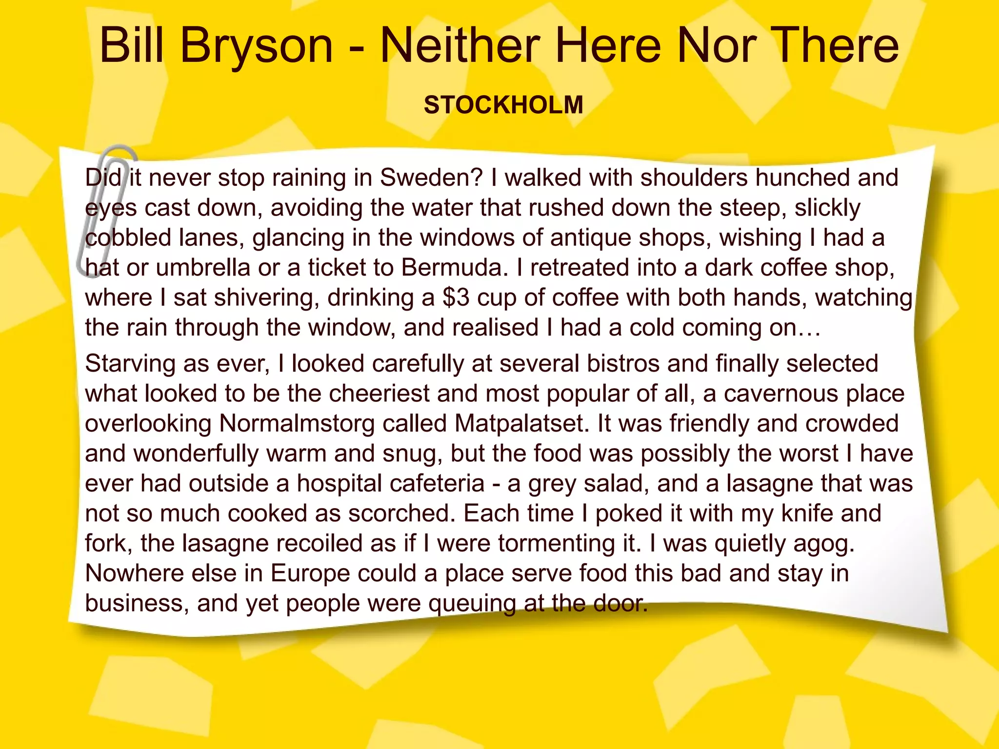 Writing To Entertain | PPT