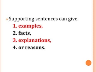 Topic Sentences | PPTX