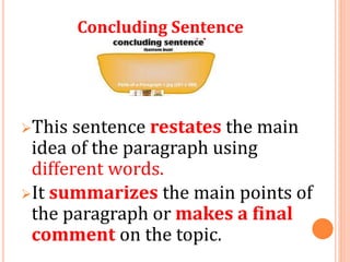 Topic Sentences | PPTX