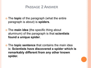 Topic Sentences | PPTX