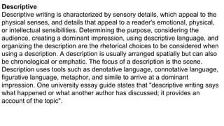 Writing 101111 1 | PPT