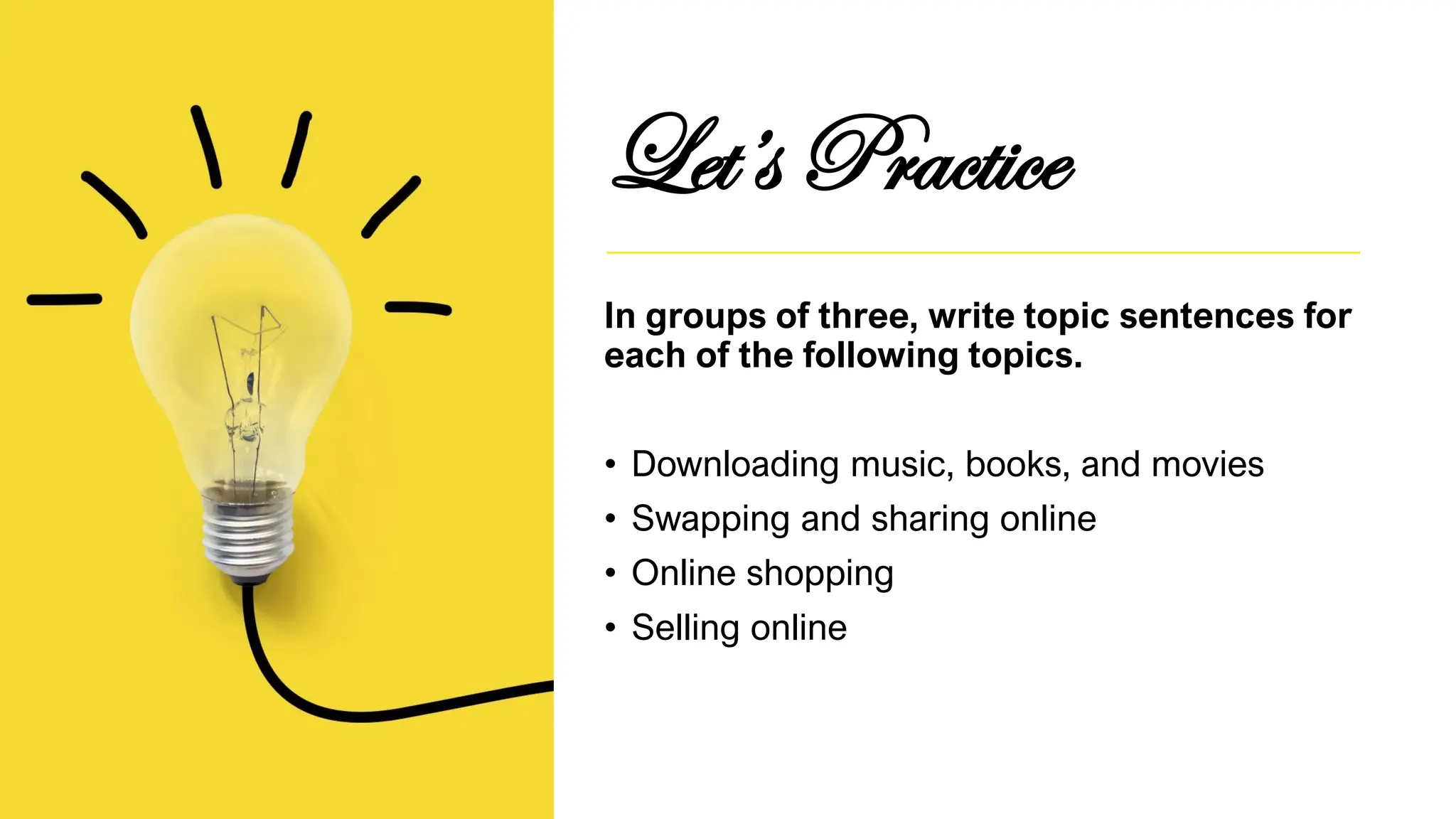 Writing2, Topic Sentence, Outline, Controlling Idea | PDF