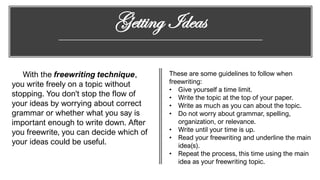 Writing2, Topic Sentence, Outline, Controlling Idea | PDF